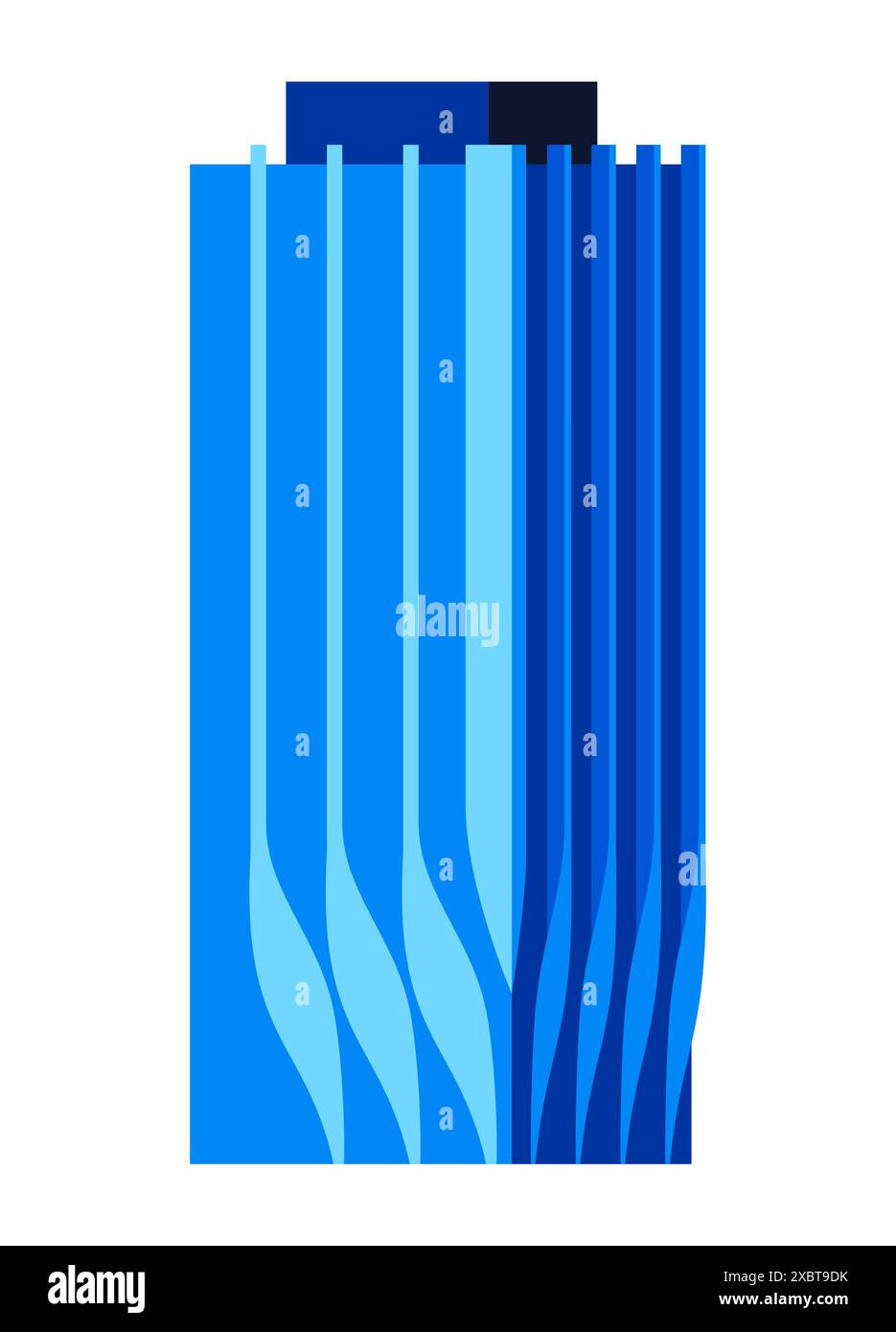 Indian skyscraper - modern flat design style single isolated image ...