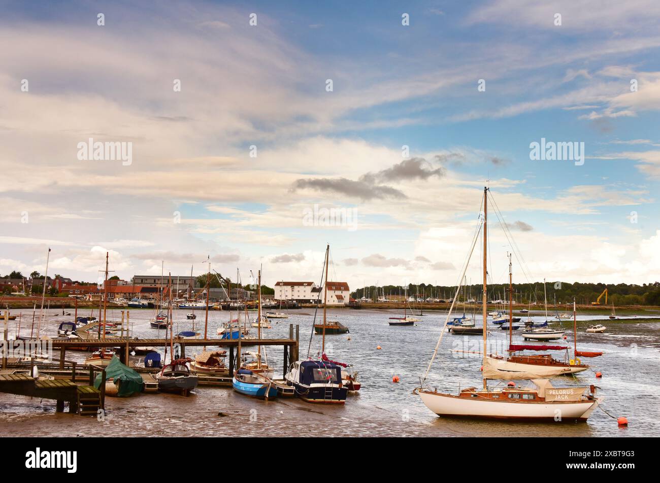 The Harbour and Boats at Woodbridge, Suffolk, England Stock Photo - Alamy