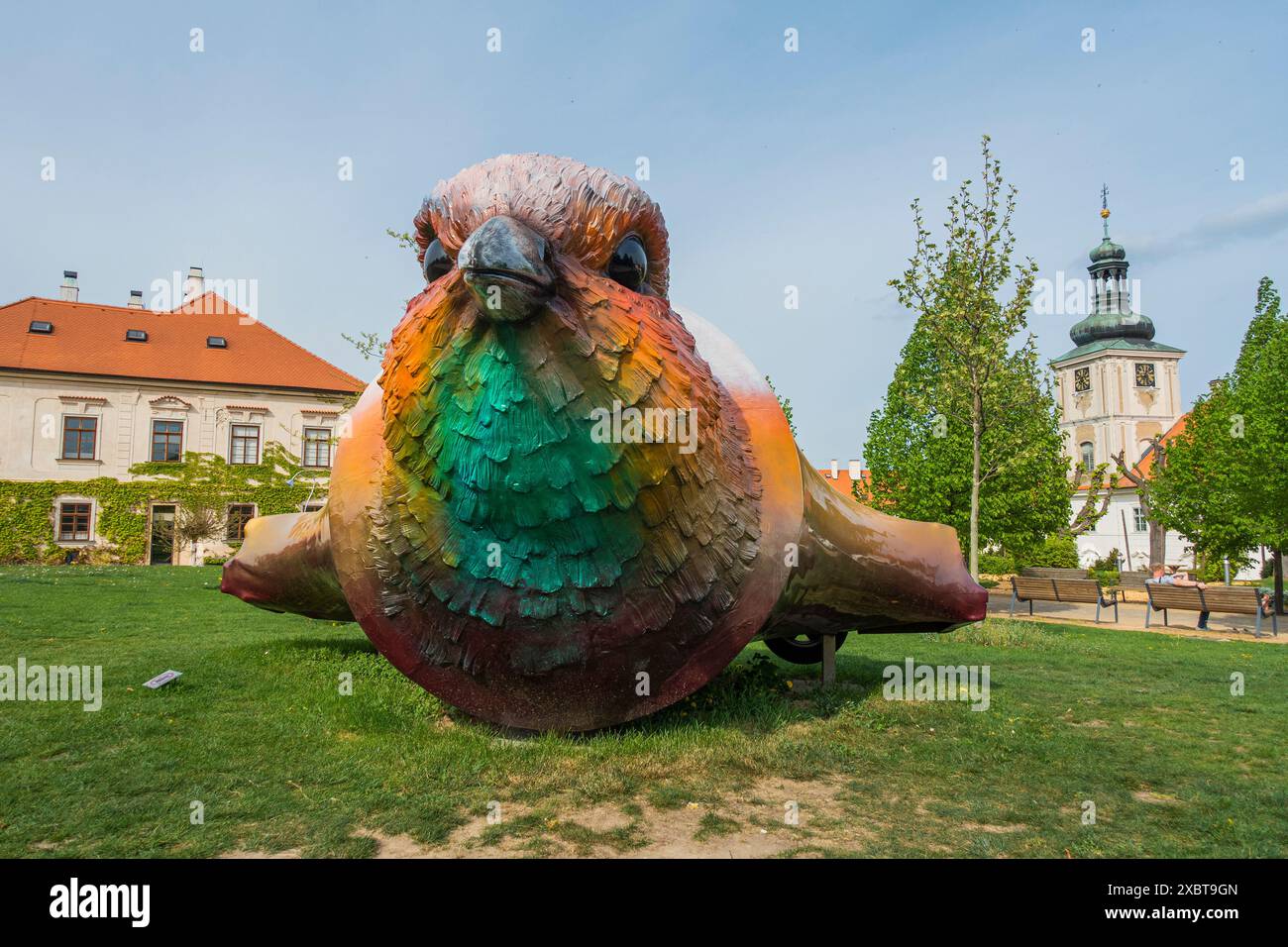 The sculpture Bird of Paradise by Lukas Rittstein at the open-air ...