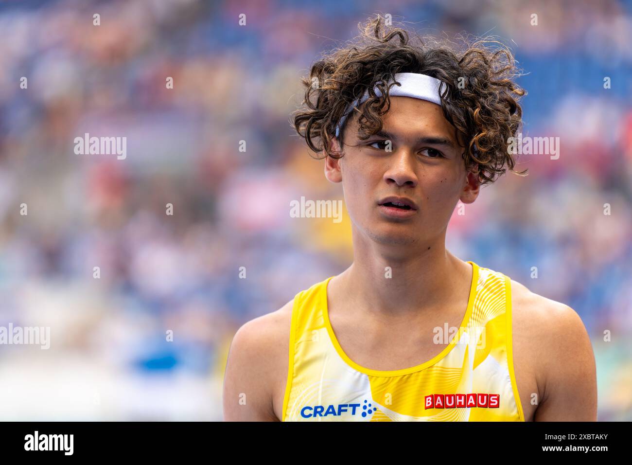 ROME, ITALY - JUNE 9: Melwin Lycke Holm of Sweden before competing in ...