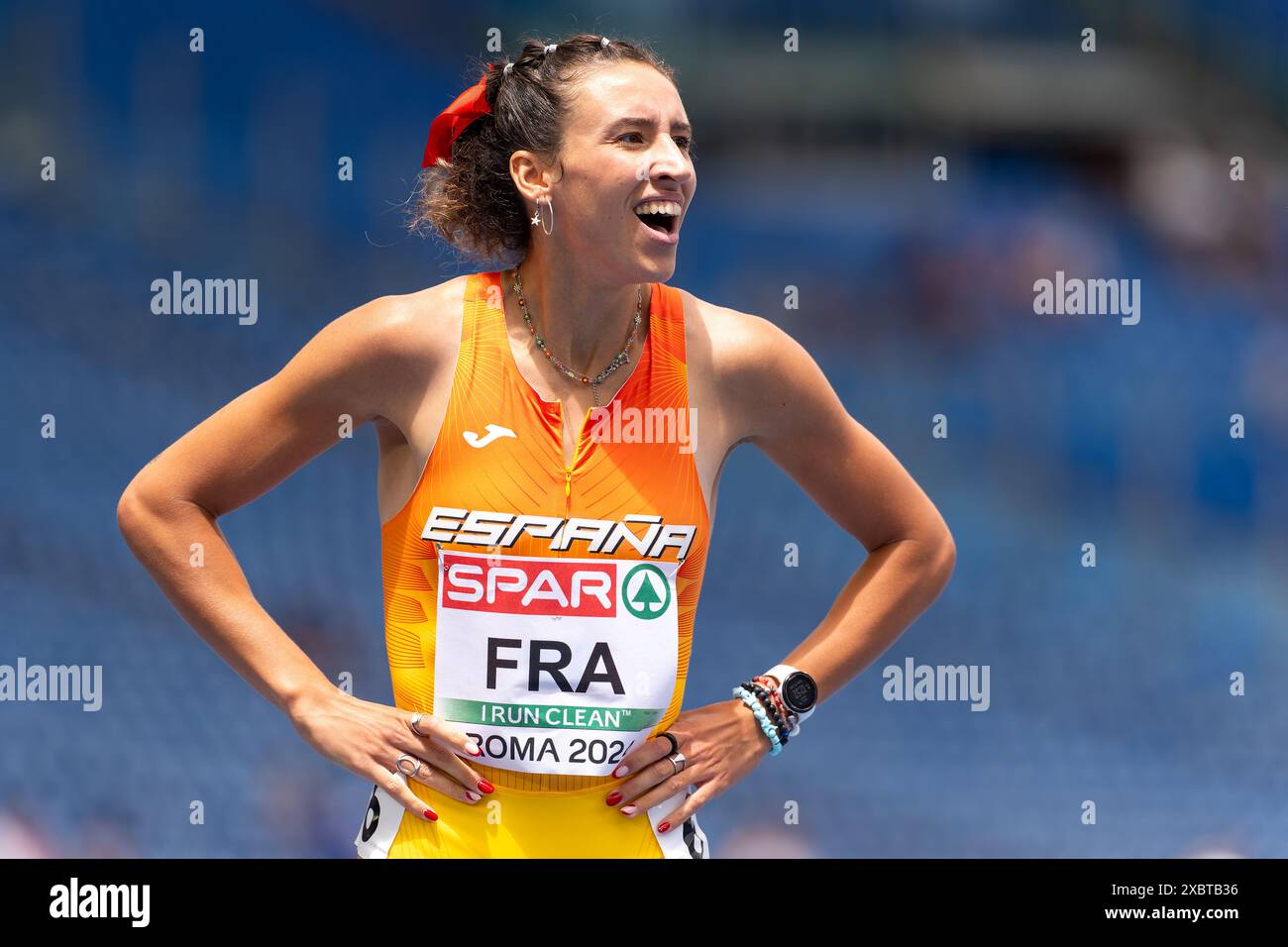 ROME, ITALY - JUNE 9: Daniela Fra of Spain after competing in the 400m ...
