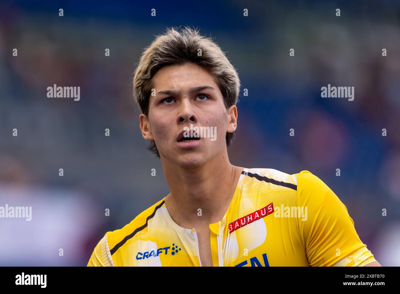 ROME, ITALY - JUNE 9: David Thid of Sweden after competing in the 400m ...
