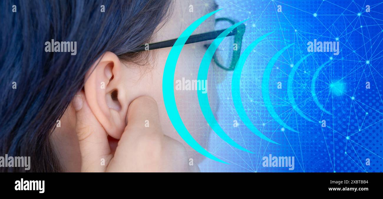 part face of boy, Child holding painful ear, Organ of hearing, Acute ...