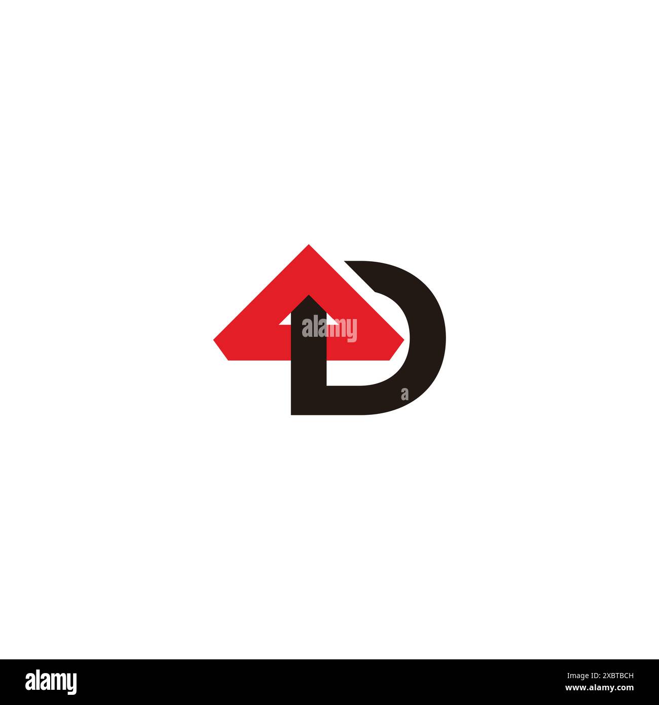 letter d red triangle symbol logo vector Stock Vector Image & Art - Alamy
