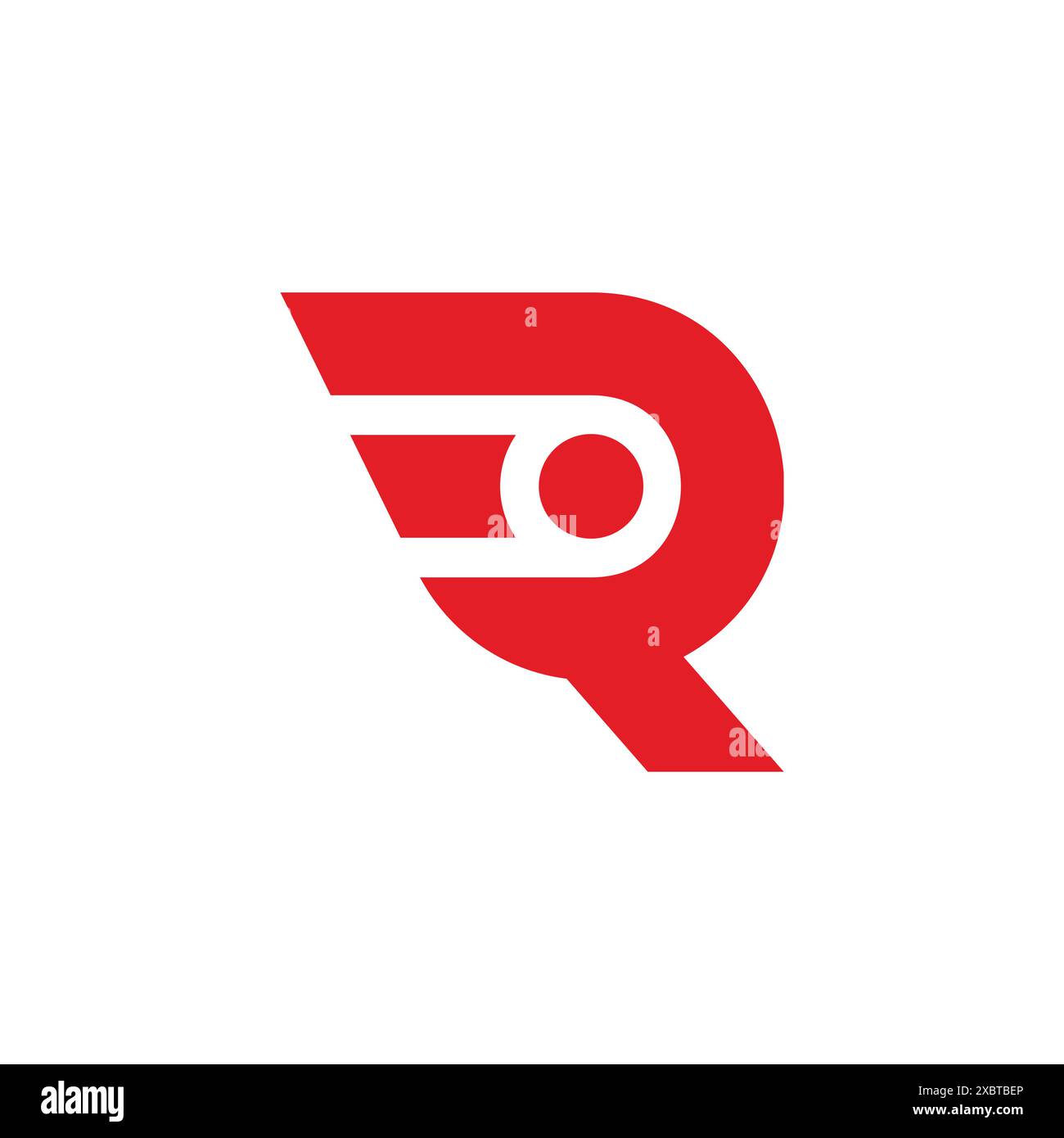 letter ir red motion run simple geometric logo vector Stock Vector ...