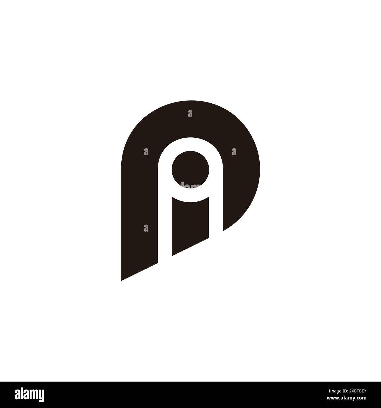 letter pi stripes motion geometric logo vector Stock Vector Image & Art ...