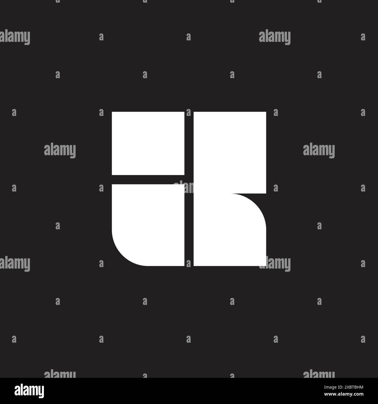 letter ir squares simple geometric logo vector Stock Vector Image & Art ...