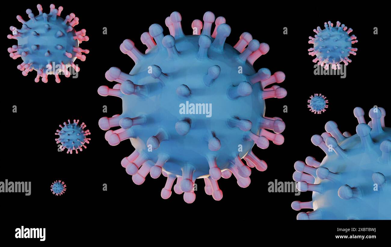 3d rendering of chikungunya virus or CHIKV, Chikungunya is a mosquito ...