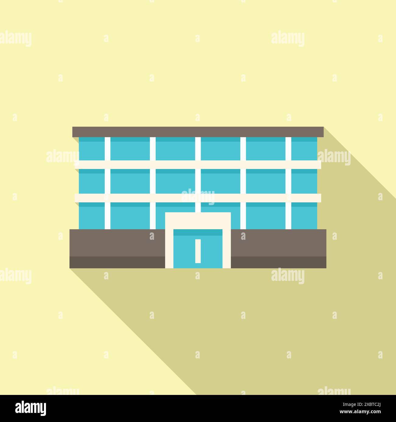 Facade reflecting the sky building Stock Vector Images - Alamy