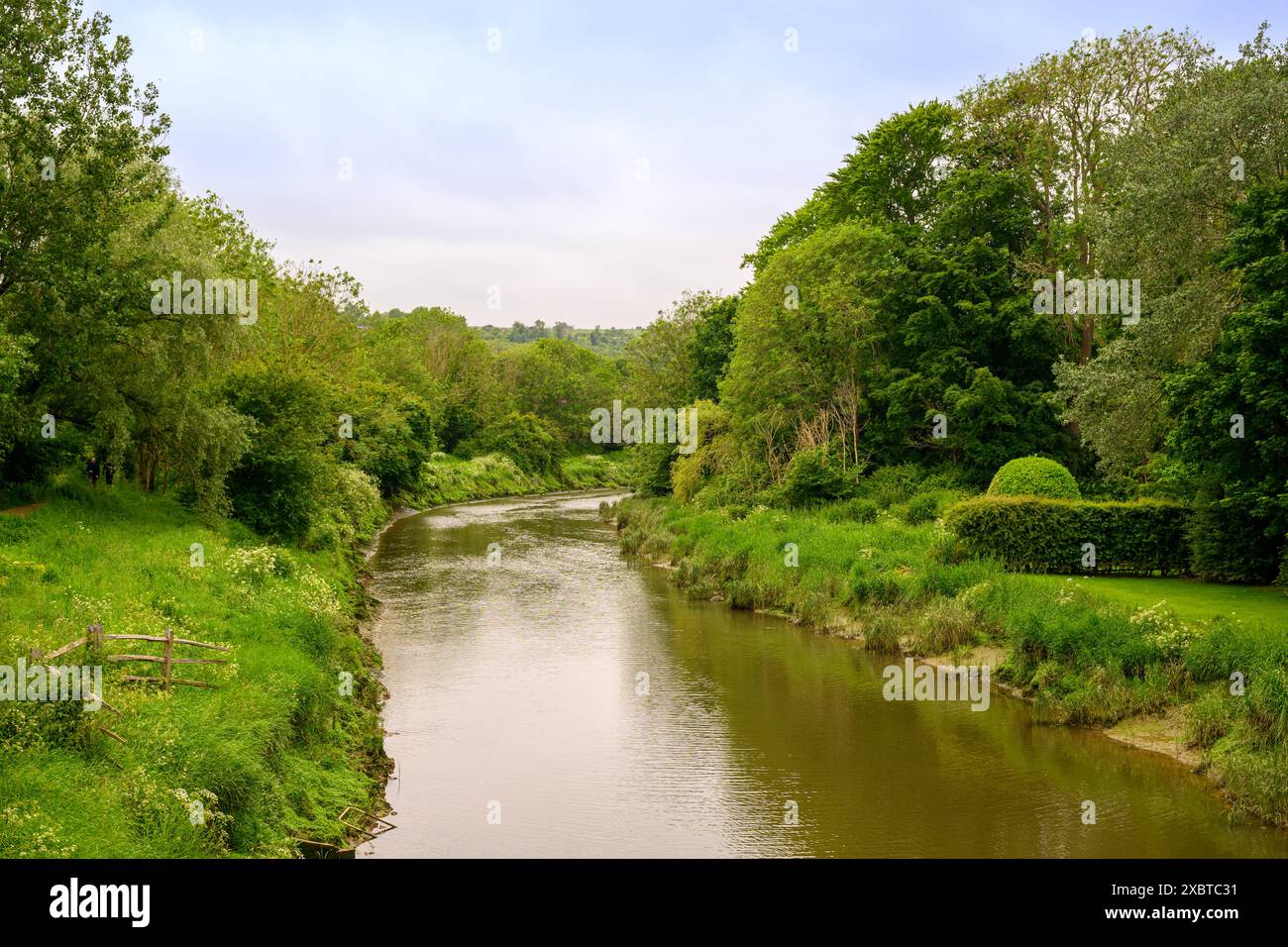 The River Ouse passing through Pells Recreation Ground, Lewes, East ...