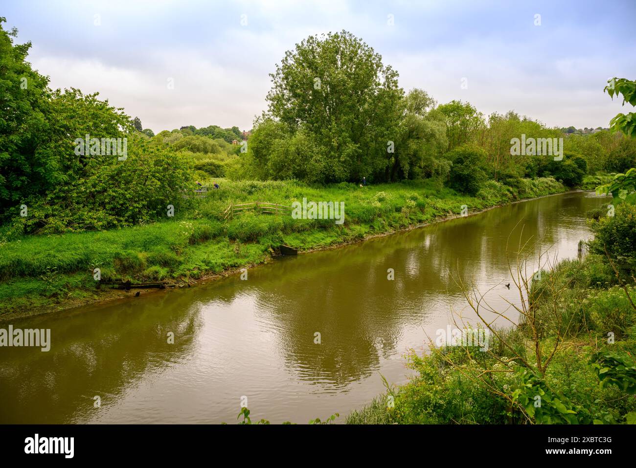 The River Ouse passing through Pells Recreation Ground, Lewes, East ...