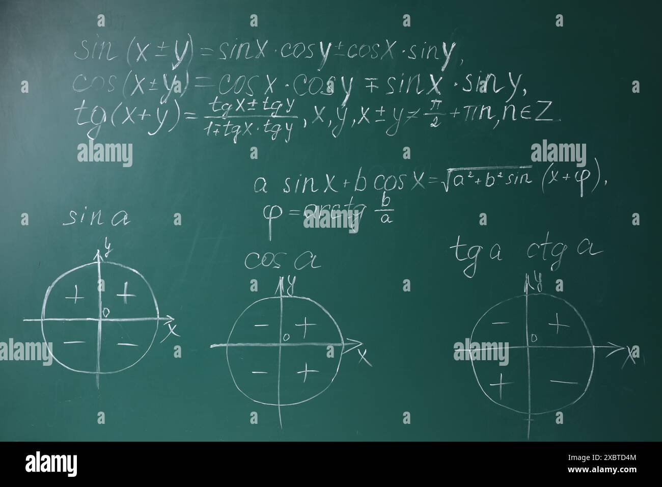 Chalkboard formulas not child hi-res stock photography and images - Alamy