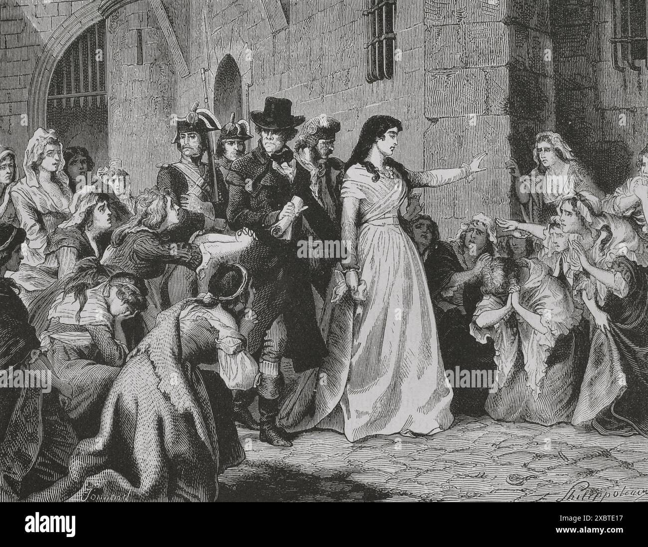 Madame Roland (Marie-Jeanne Roland de la Platière) (1754-1793). French ...