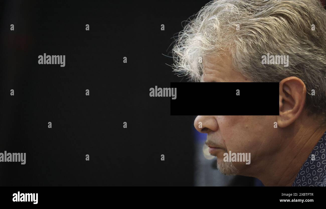 The accused Daniel Bellens pictured during the jury constitution ...