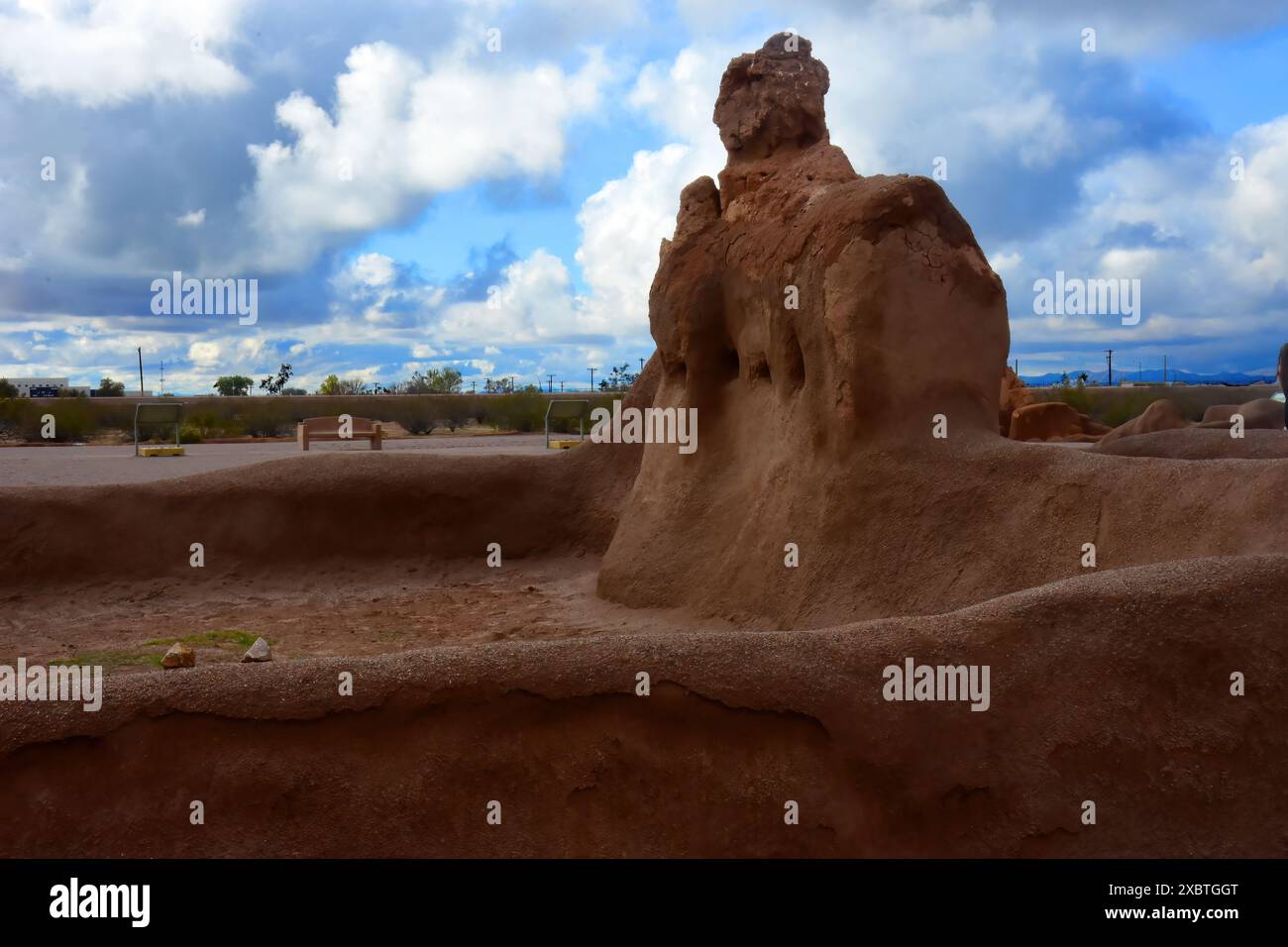Ancient Casa Grande Ruins National Monument of the Pre-columbian ...