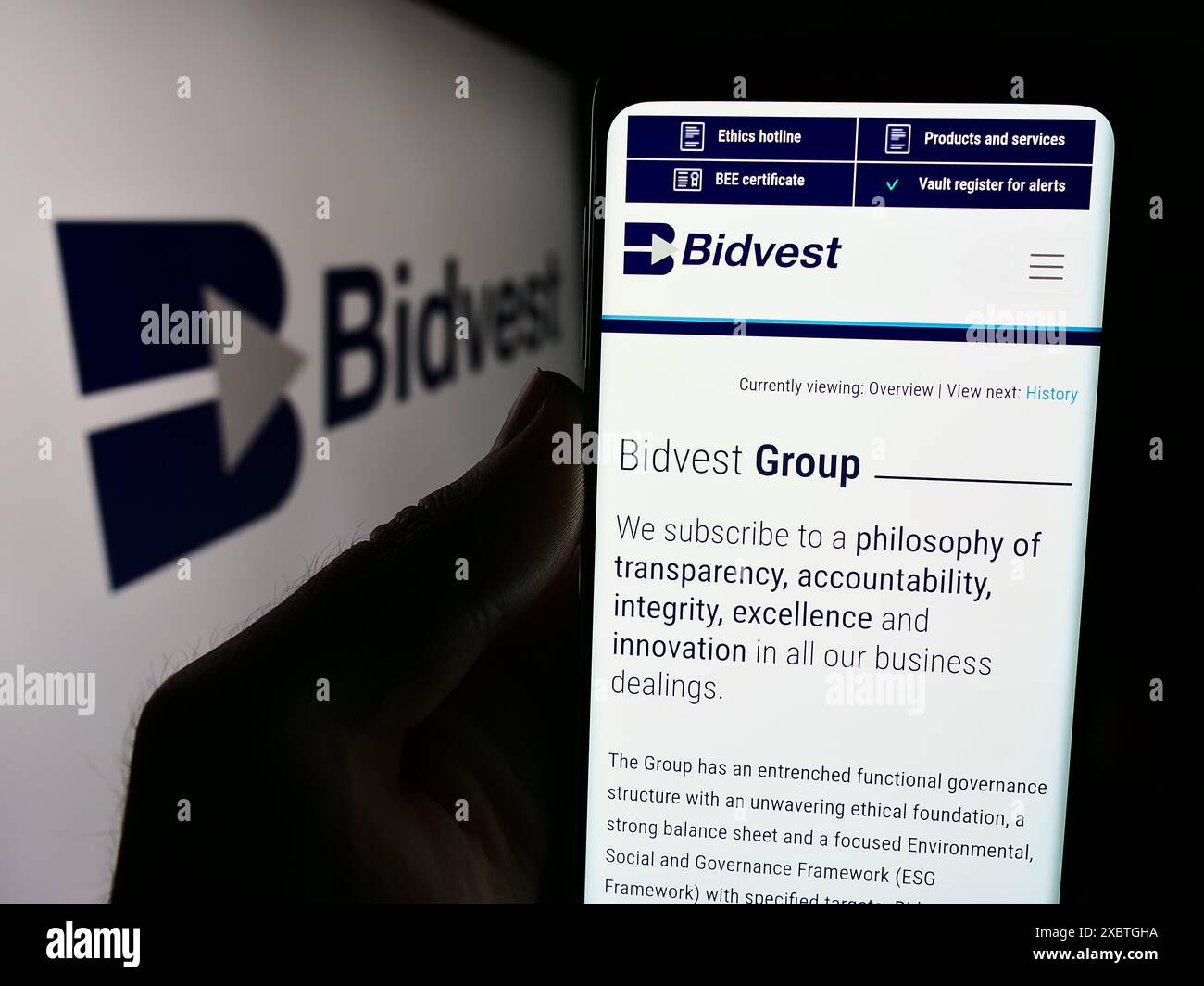 Bidvest logo hi-res stock photography and images - Alamy