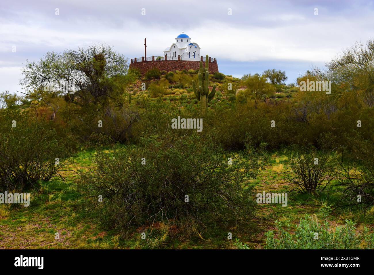 Greek orthodox chapel at St. Anthony's monastery in Arizona Stock Photo ...