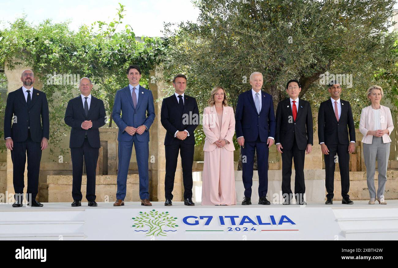Fasano, Italy. 13th June, 2024. European Council President Charles ...