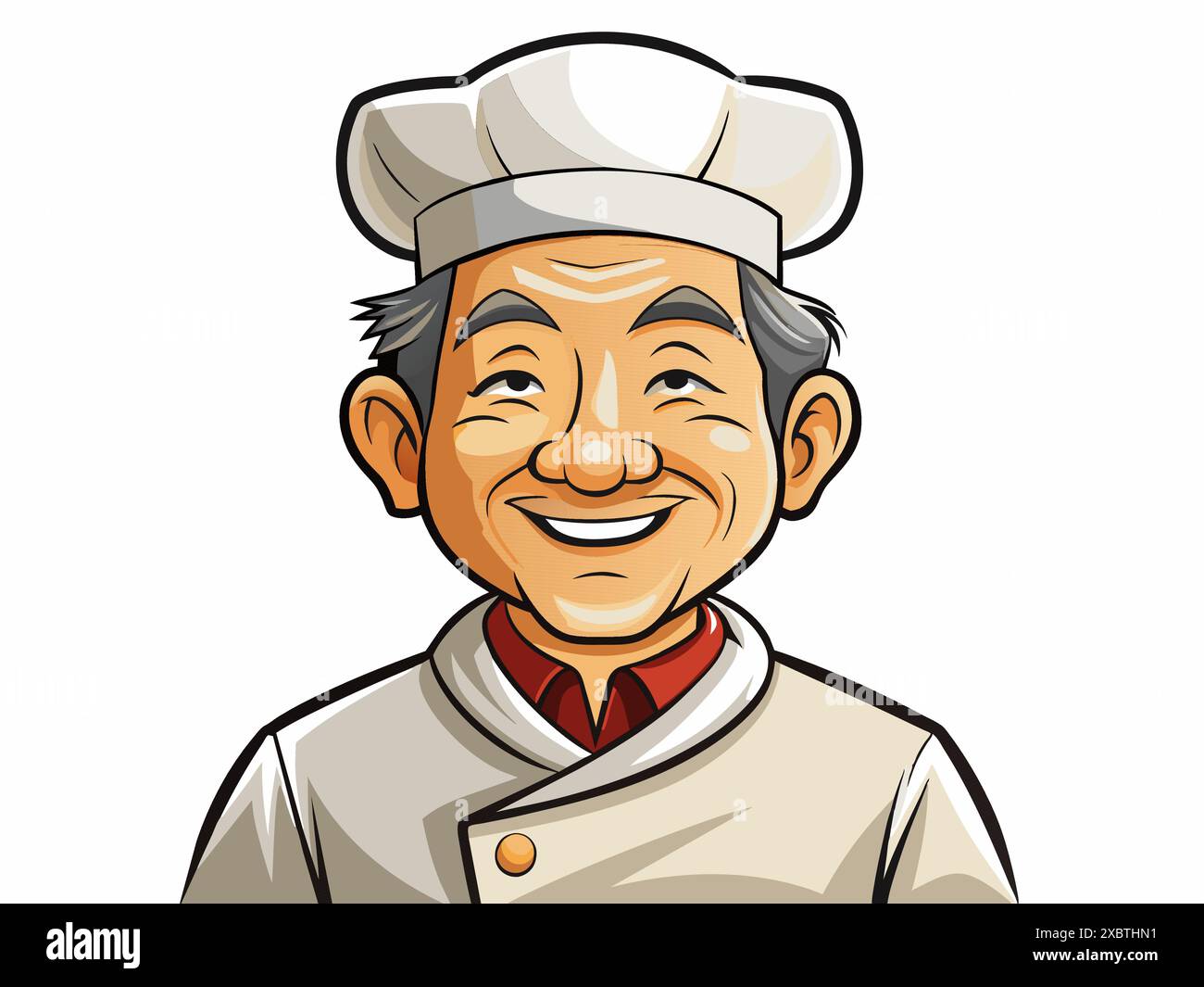 Elderly asian japanese Stock Vector Images - Alamy