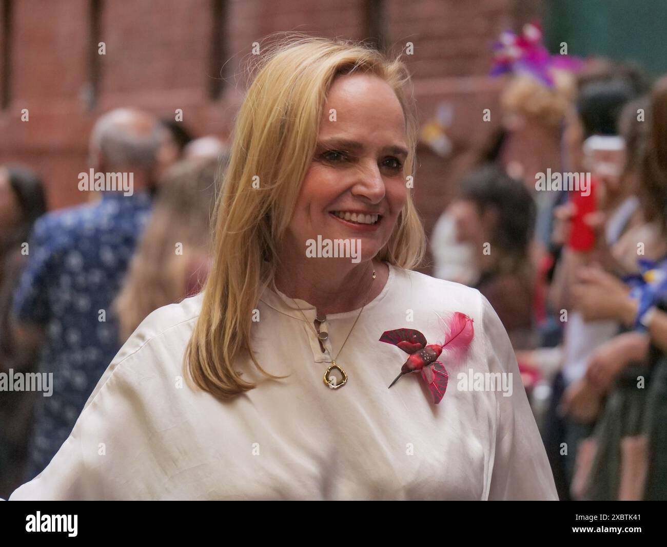 New York, New York, USA. 12th June, 2024. Diana Kellogg under the ...