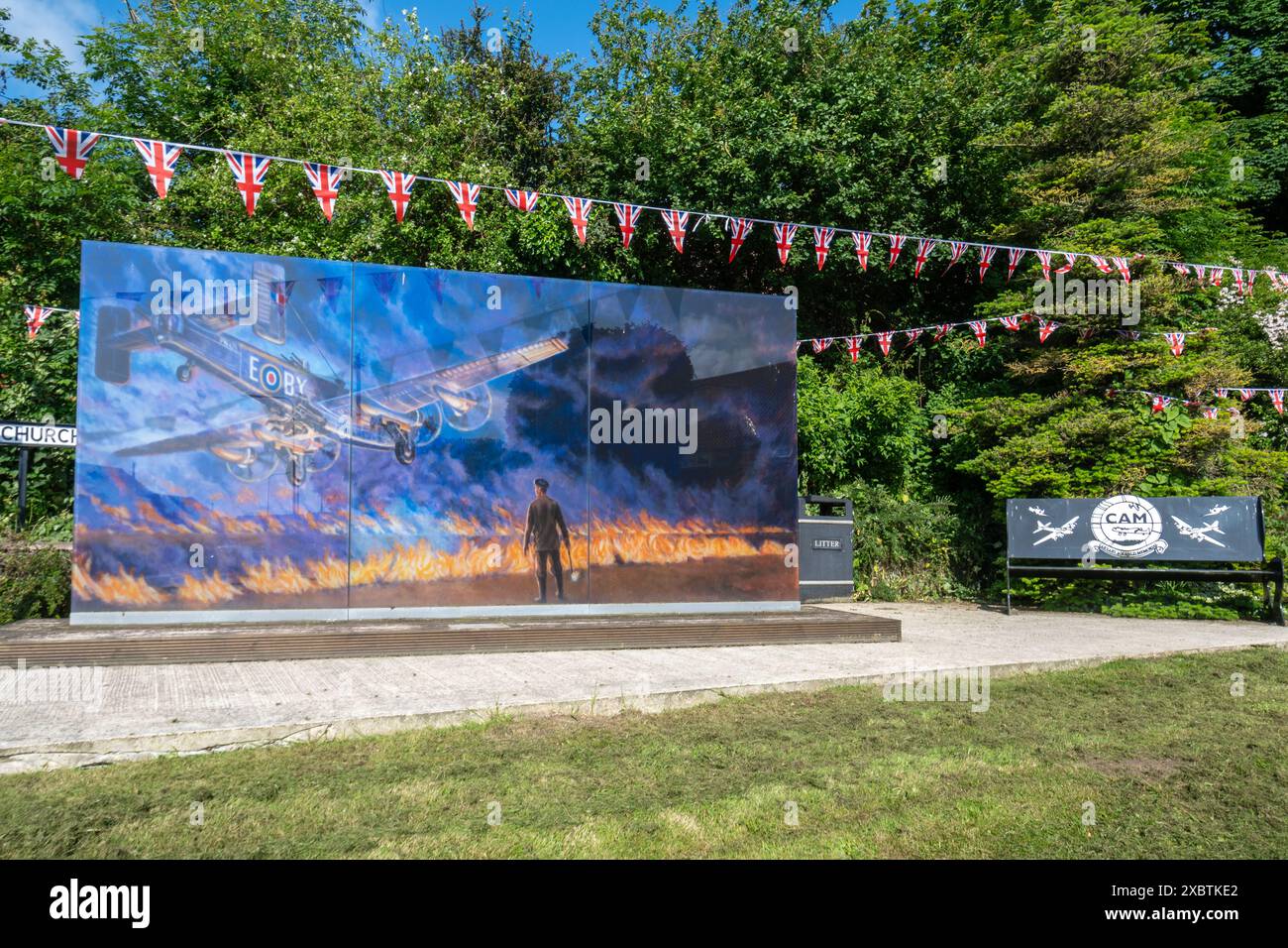 Carnaby Airfield Memorial (CAM) in village of Carnaby, East Yorkshire ...