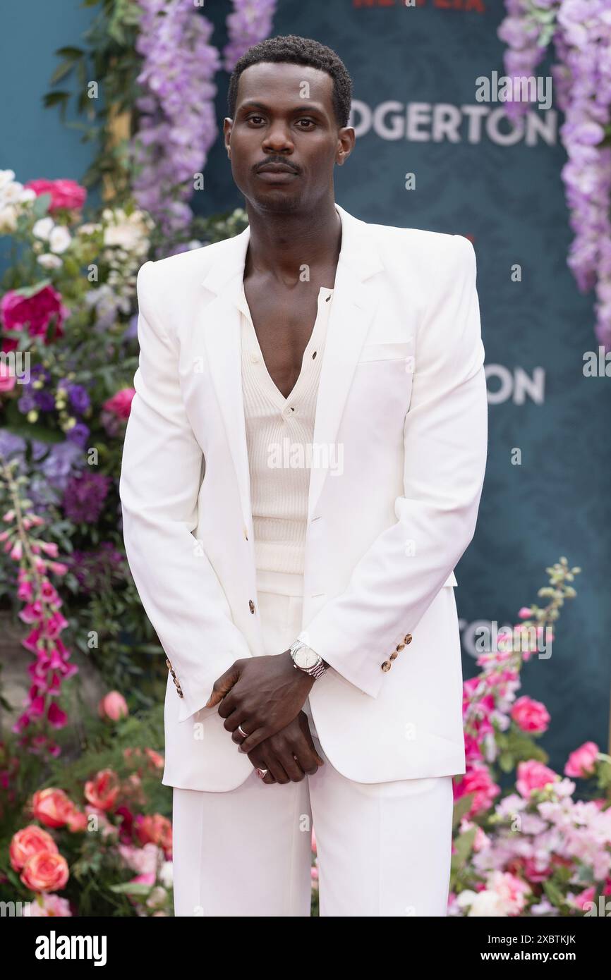 London, UK. June 12, 2024. Victor Alli attends Bridgerton Season 3 ...