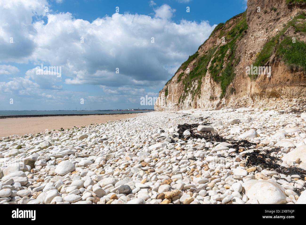 Danes Dyke beach and nature reserve on Flamborough Headland near ...