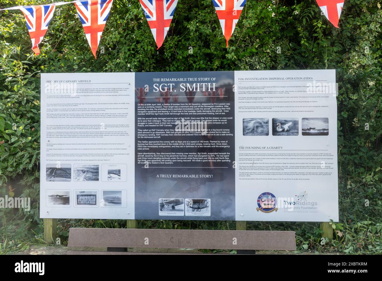 Carnaby Airfield Memorial (CAM) in village of Carnaby, East Yorkshire ...