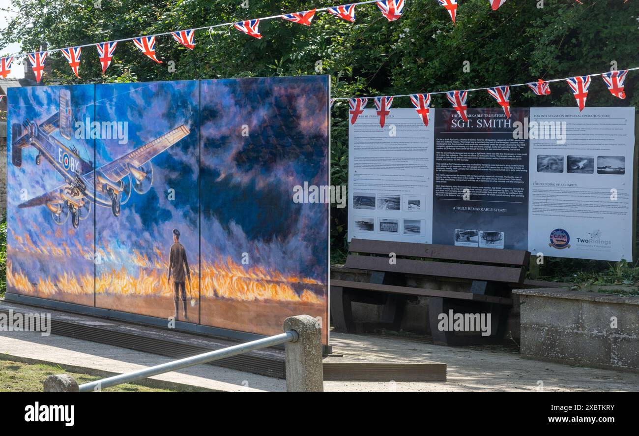 Carnaby Airfield Memorial (CAM) in village of Carnaby, East Yorkshire ...