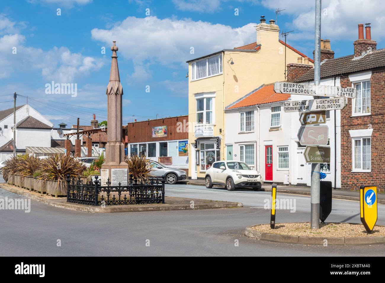 The Fishermen’s Monument, Flamborough village, East Riding of Yorkshire ...