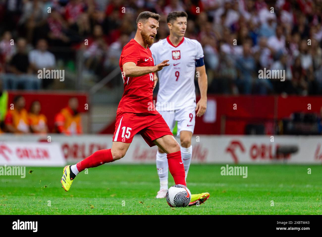 Salih Ozcan of Turkey seen in action during the friendly match before the UEFA EURO 2024 between ...