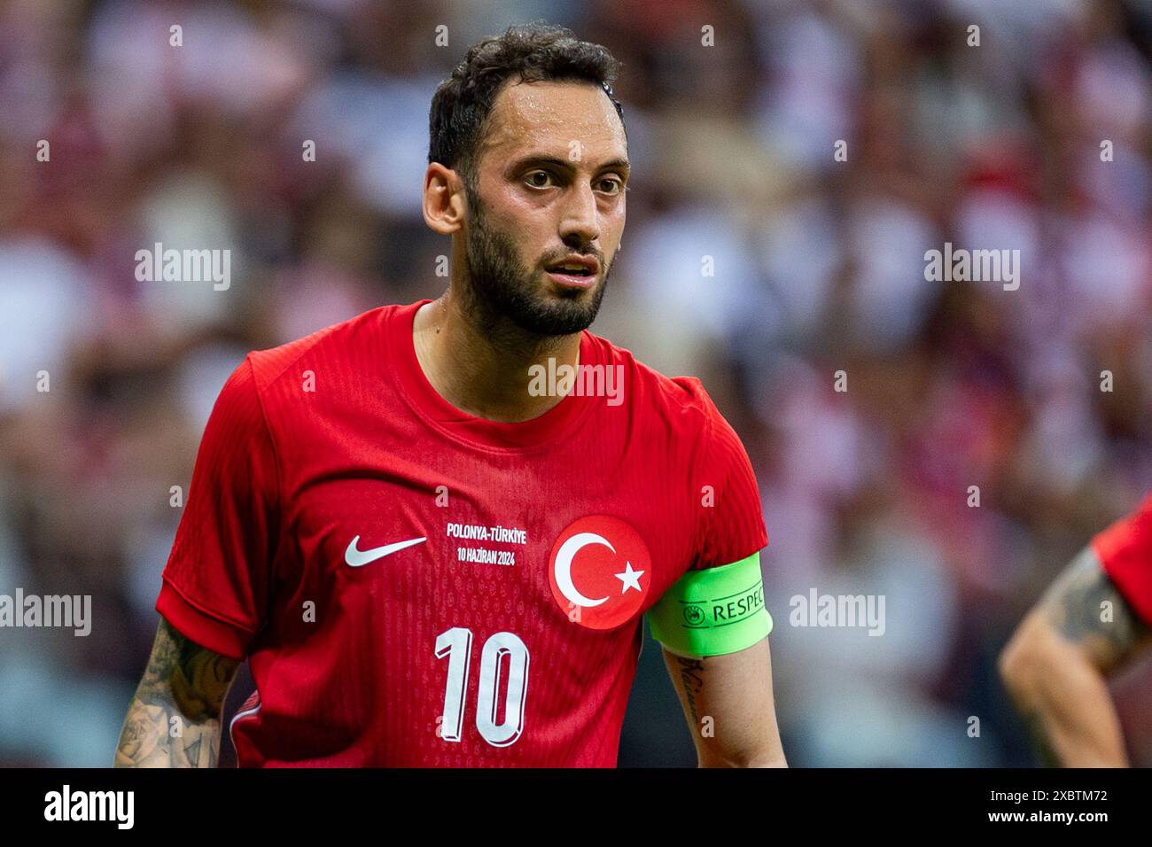 Hakan Calhanoglu of Turkey seen during the friendly match before the ...