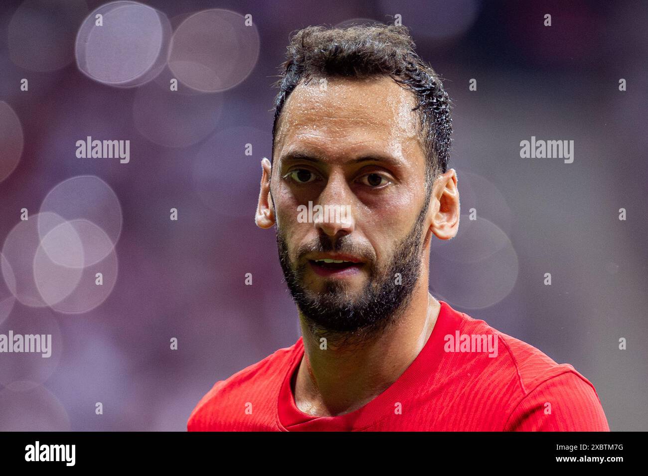 Hakan Calhanoglu of Turkey seen during the friendly match before the ...