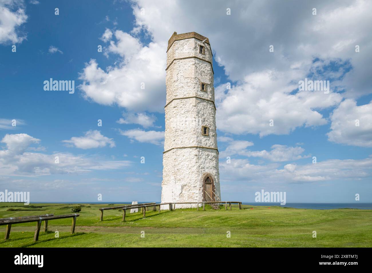 The Chalk Tower, also called the Old Flamborough Lighthouse, on ...