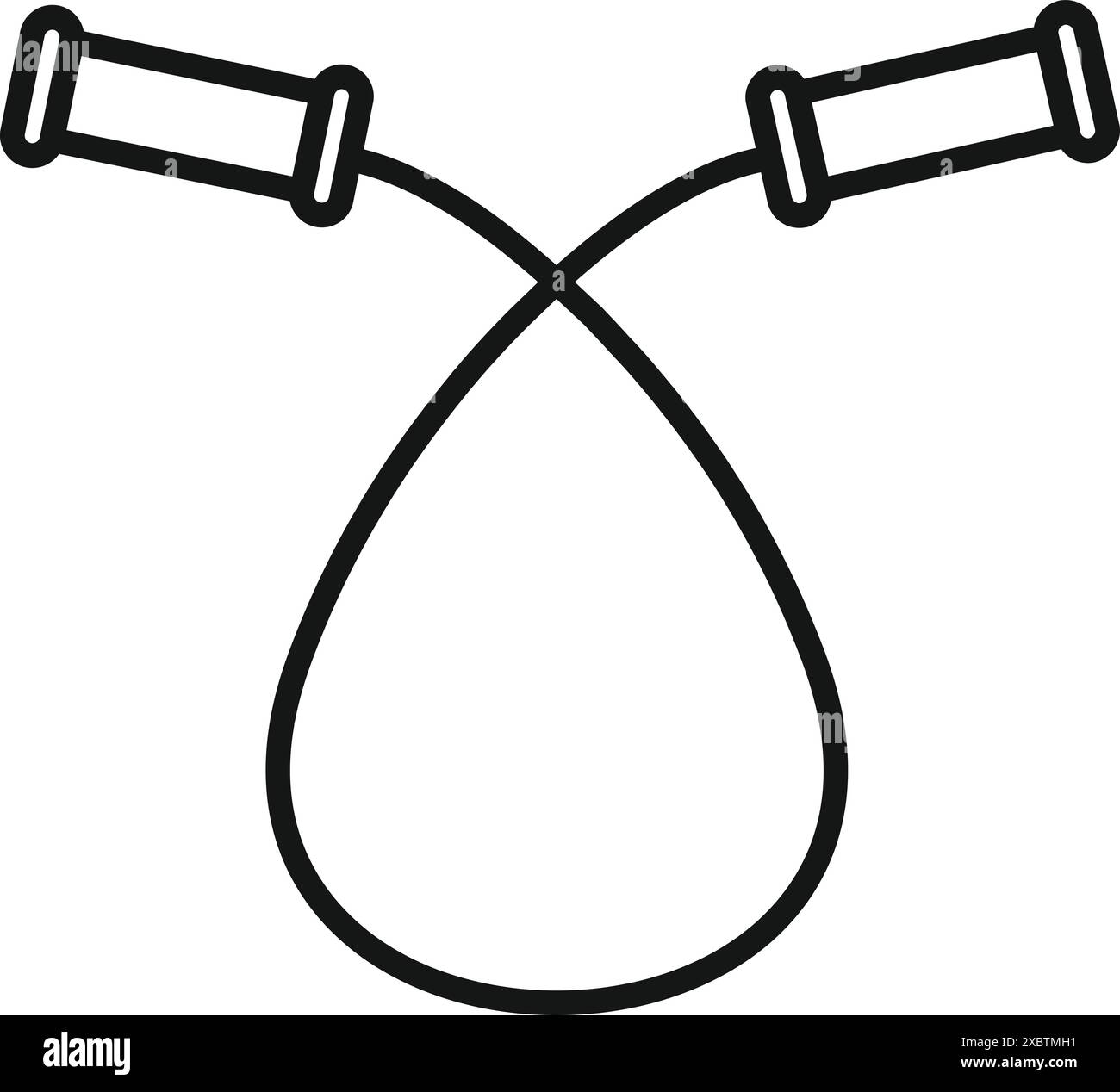 Jump rope icon representing healthy lifestyle and fitness activities ...