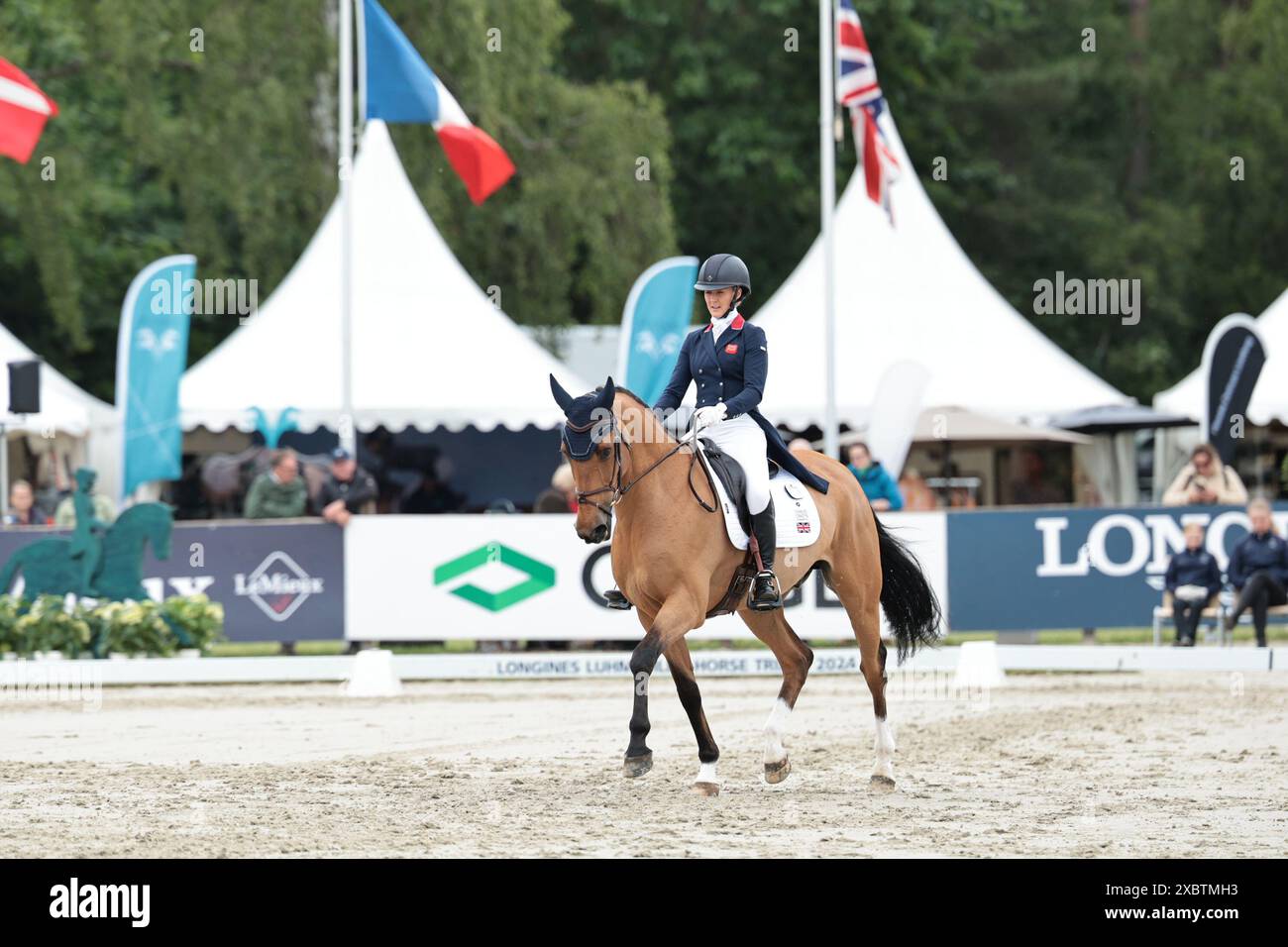 Yasmin Ingham of Great Britain with Rehy Dj during the CCI5*L dressage ...
