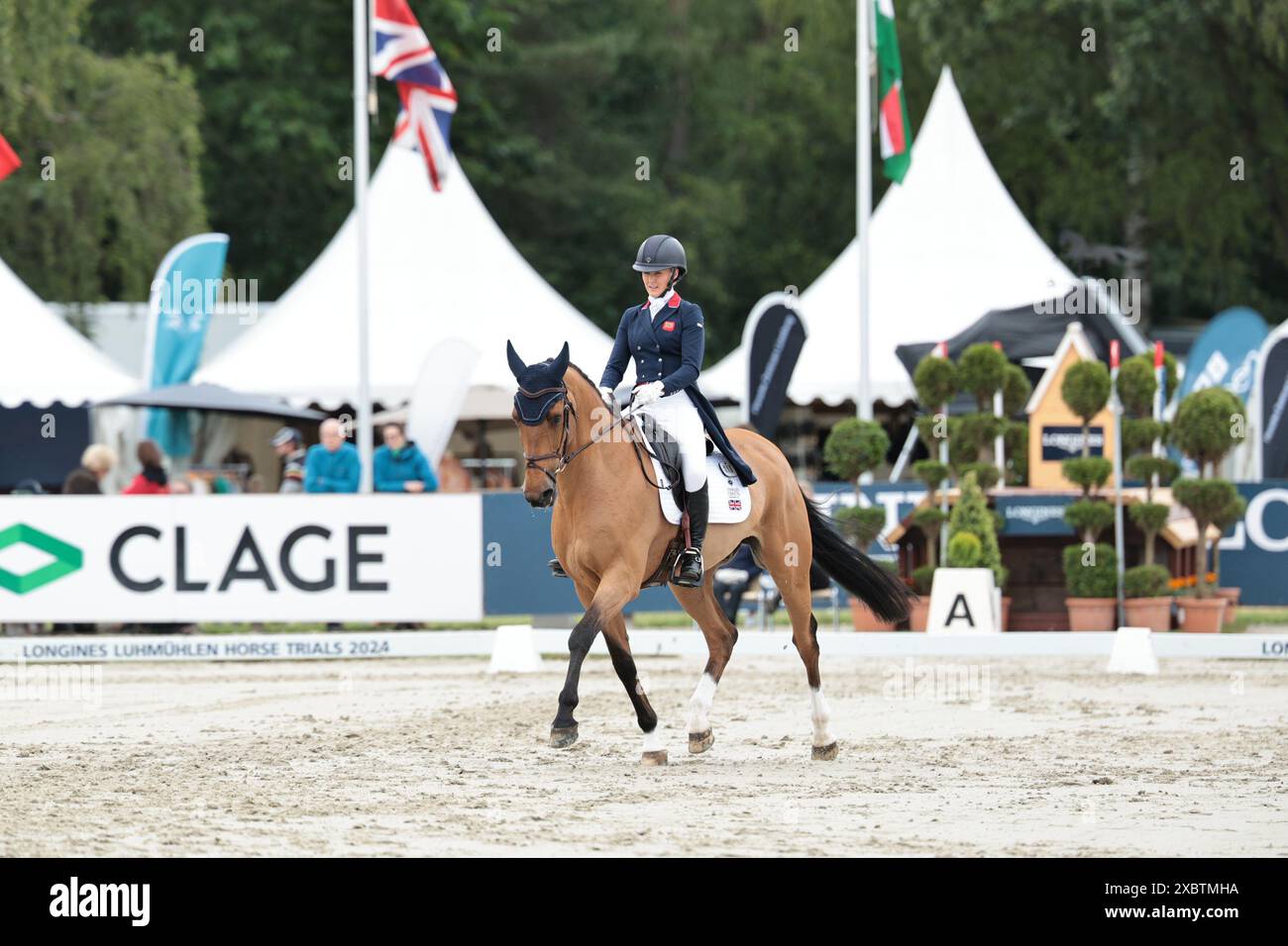 Yasmin Ingham of Great Britain with Rehy Dj during the CCI5*L dressage ...