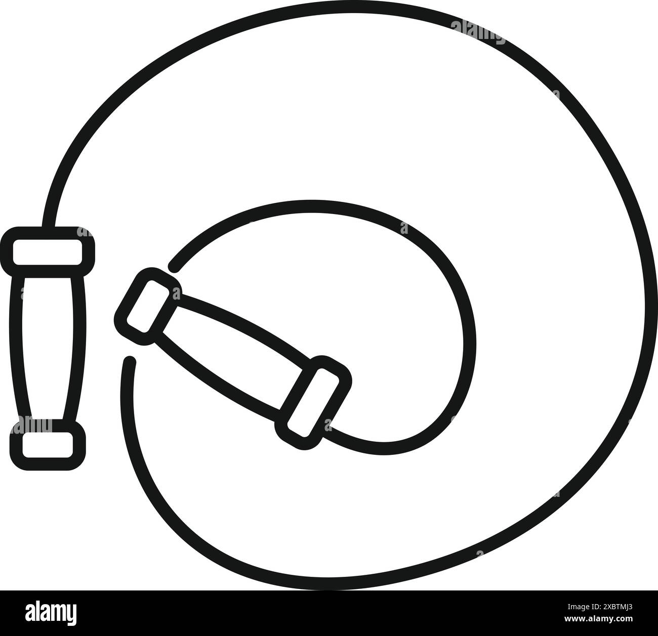 Simple jump rope icon Stock Vector Images - Alamy