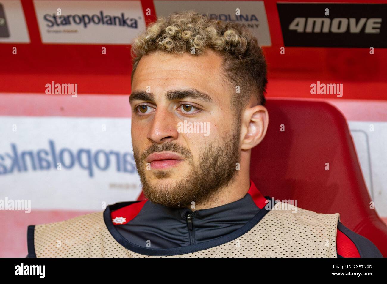 Baris Alper Yilmaz of Turkey seen during the friendly match before the ...