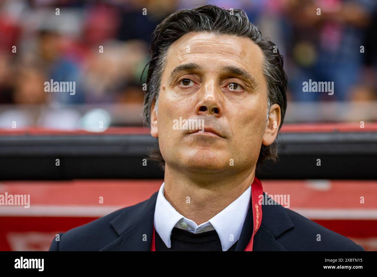 Vincenzo Montella head coach of Turkey seen during the friendly match ...