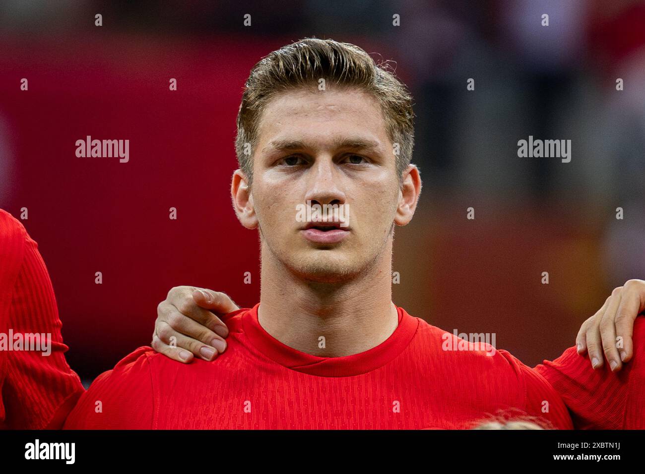 Semih Kilicsoy of Turkey seen during the friendly match before the UEFA ...