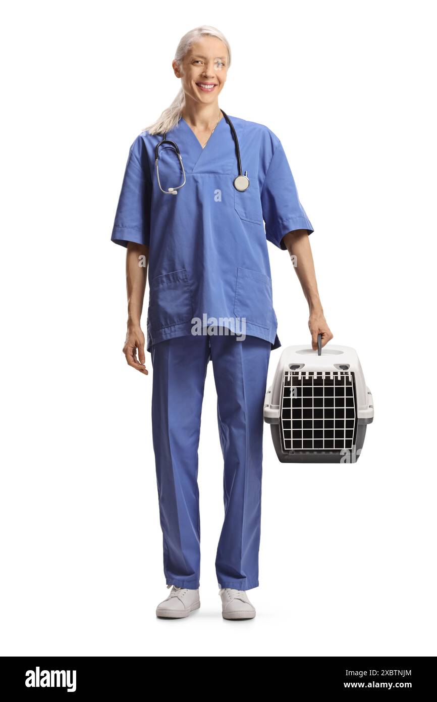 Pet carrier person Cut Out Stock Images & Pictures - Alamy