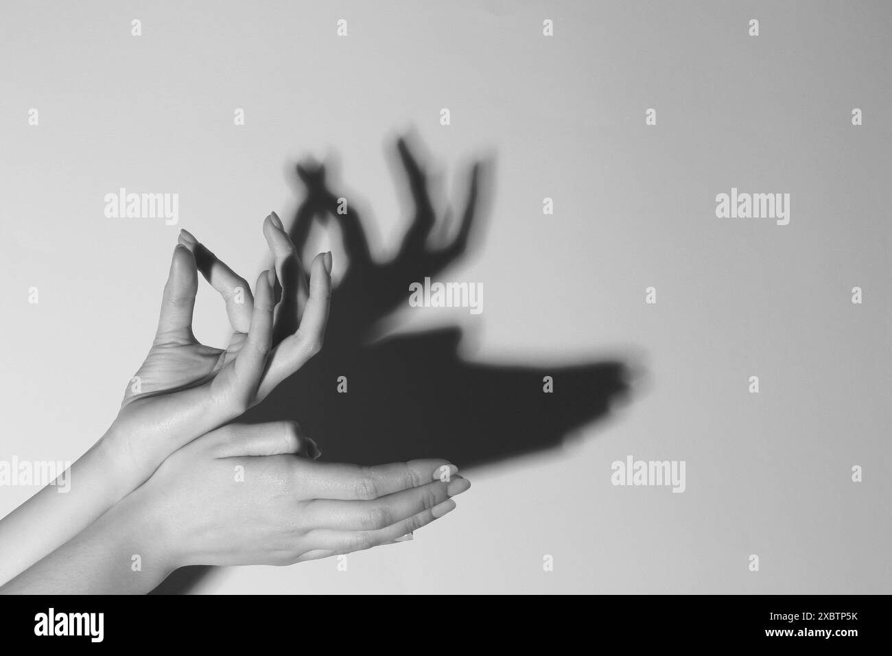 Hand puppet show Black and White Stock Photos & Images - Alamy