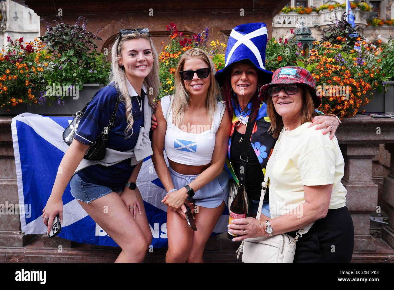 Scotland fans at Marienplatz, Munich. Scotland will face Germany in the ...
