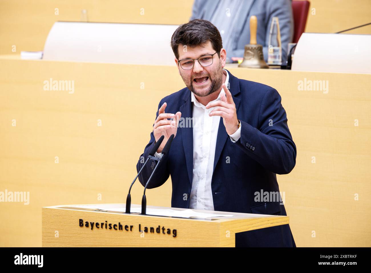 Munich, Germany. 13th June, 2024. Johannes Becher (Bündnis 90/Die ...