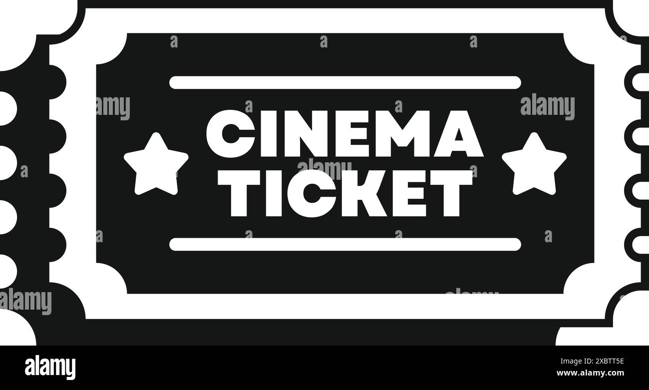 Vintage movie ticket template blank Cut Out Stock Images & Pictures - Alamy