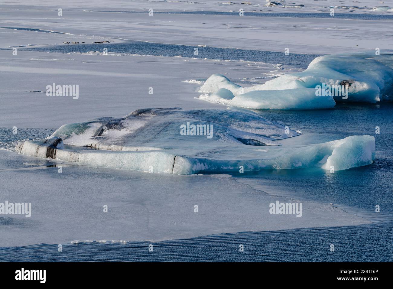 Frozen Arctic Landscape with Expansive Ice Fields Stock Photo - Alamy
