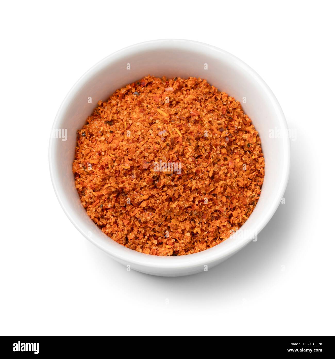Single bowl with a mixture from Mexican seasoning made from chili, lime ...