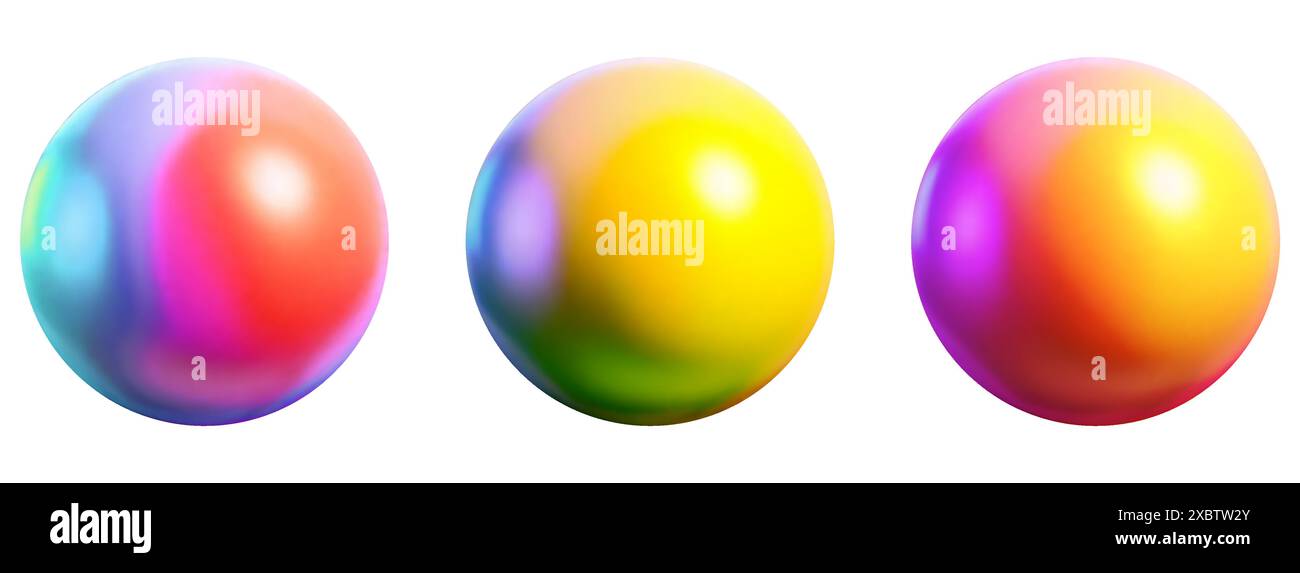 Colorful ball. Set of colorful balls isolated on white background Stock ...