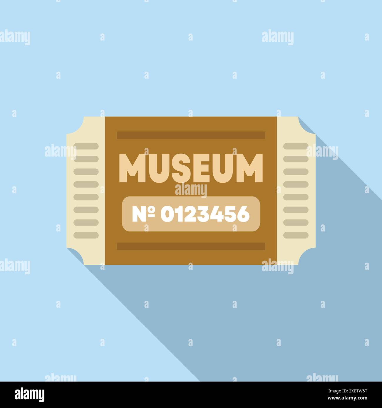 Museum ticket admit one access pass admitting entry exhibition gallery ...